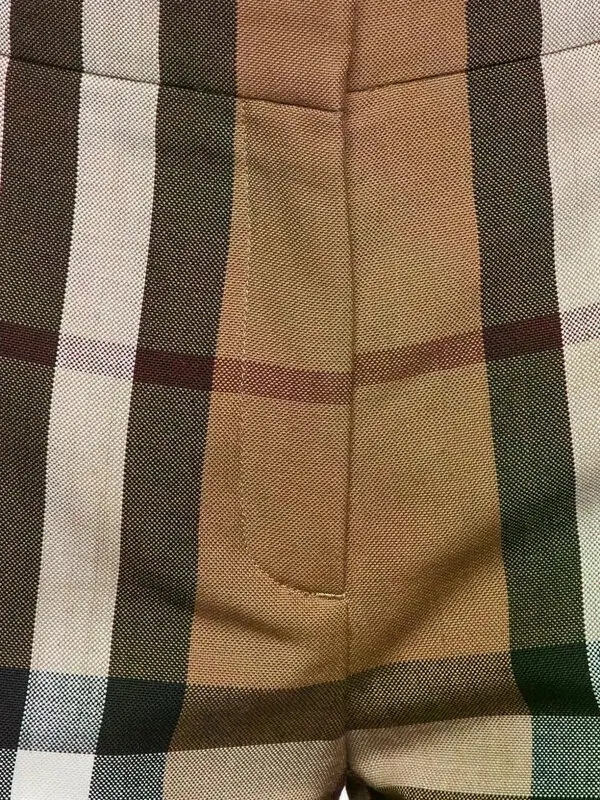 Burberry Giant Checked Straight Leg Trousers