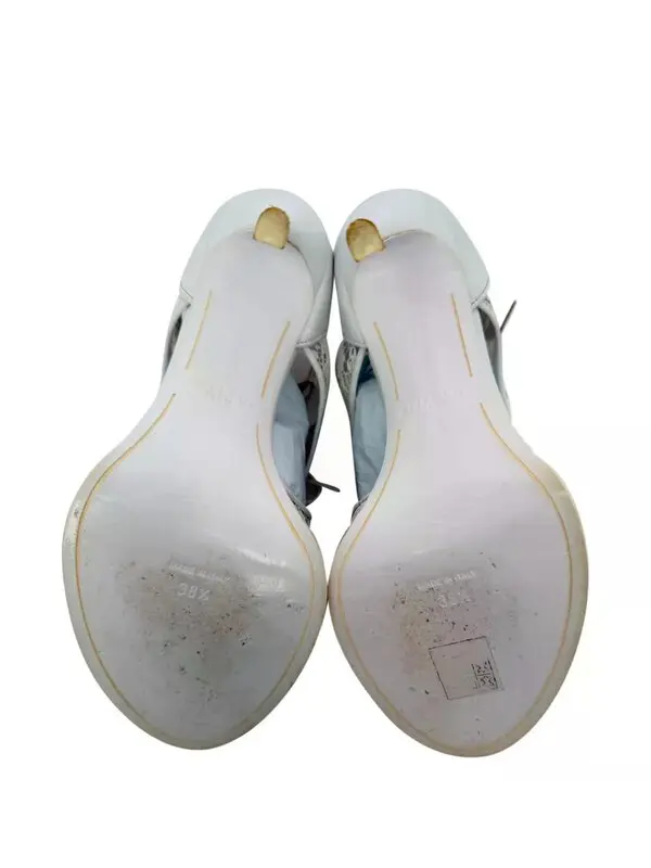Givenchy Lace-patterned Lace-up Stiletto Sandals