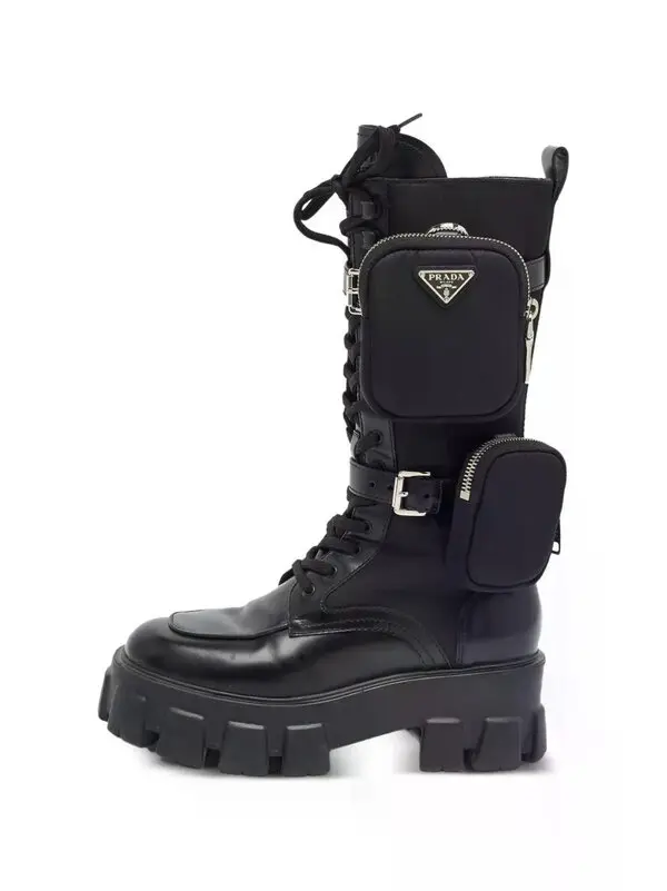 Prada Monolith Utility Combat Boots
