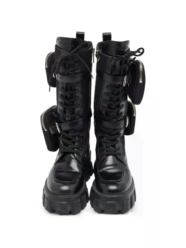 Prada Monolith Utility Combat Boots