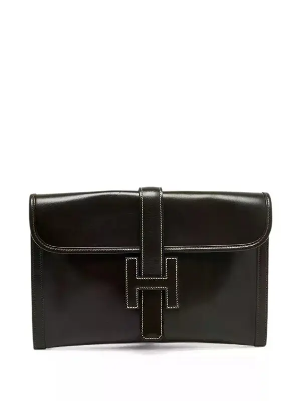 Hermès 1985 29 Jige Elan Clutch Bag