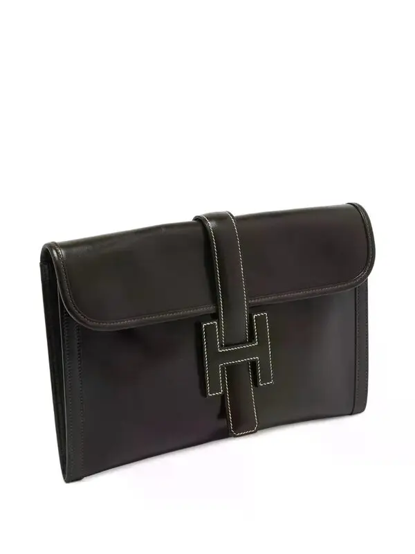 Hermès 1985 29 Jige Elan Clutch Bag - Brown