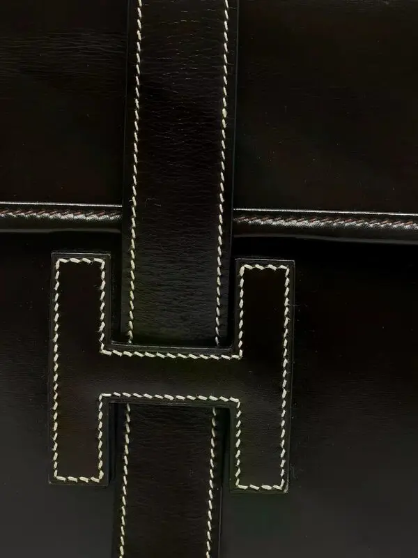 Hermès 1985 29 Jige Elan Clutch Bag - Brown