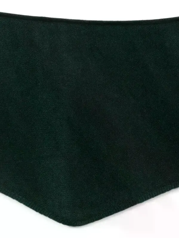 BEYOU Triangular Knitted Scarf - Green
