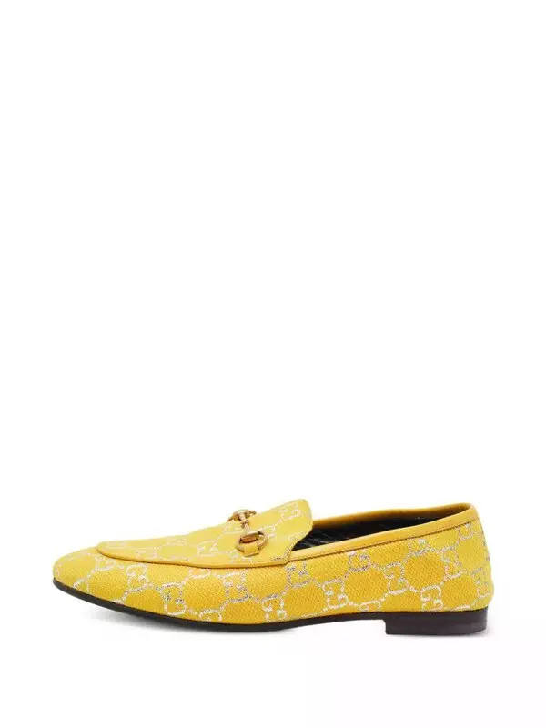 Gucci Jordaan Horsebit Loafers - Yellow