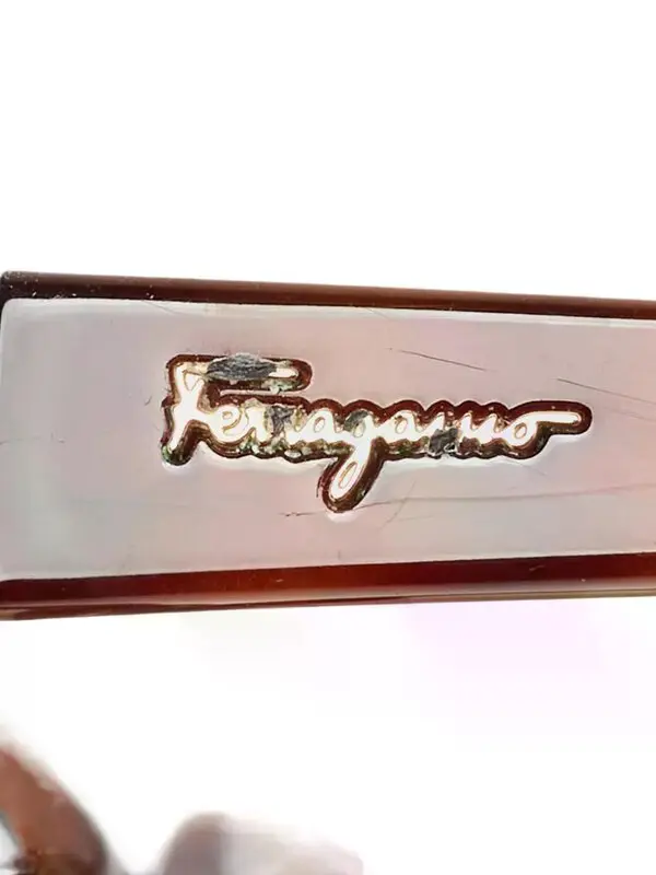 FERRAGAMO Tortoiseshell-effect Square Frame Sunglasses