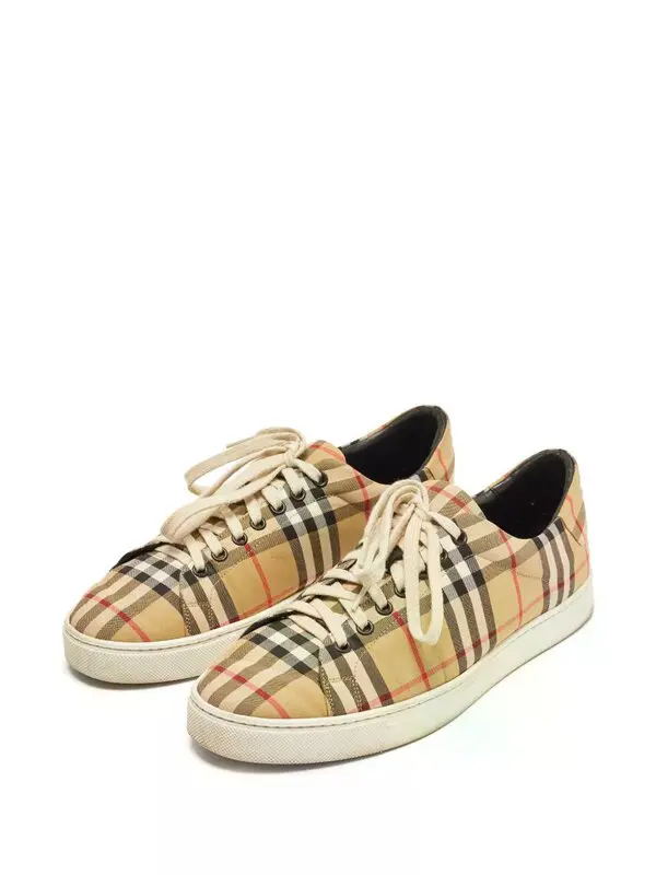 Burberry House Check Lace-up Sneakers
