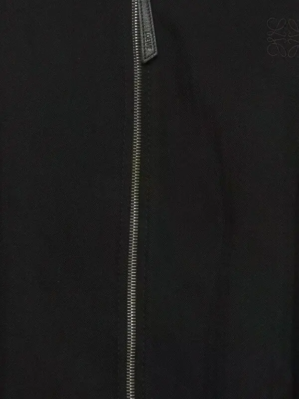 Loewe Zip-up Drawstring Jacket - Black