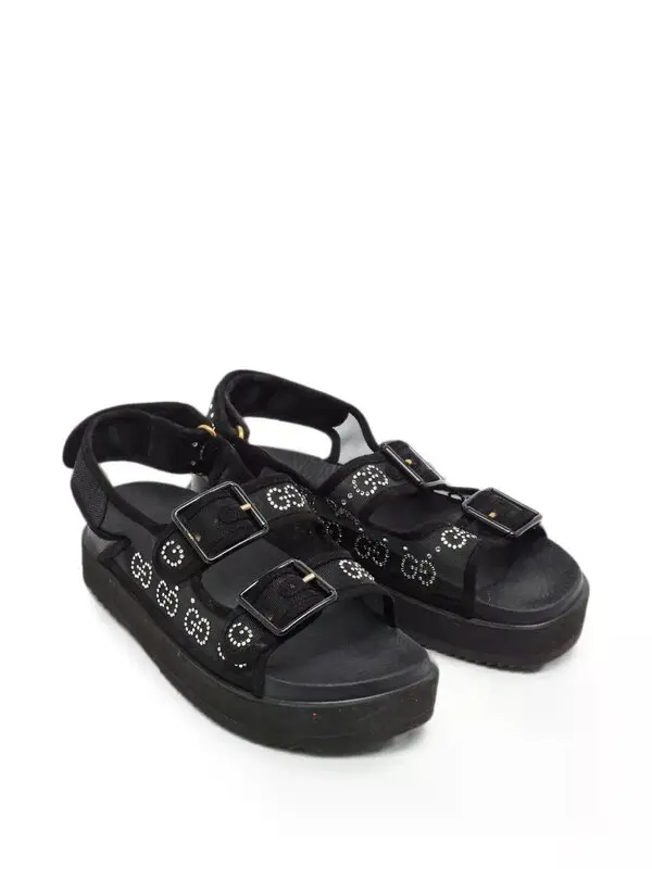 Gucci Crystal Embellished Platform Sandals