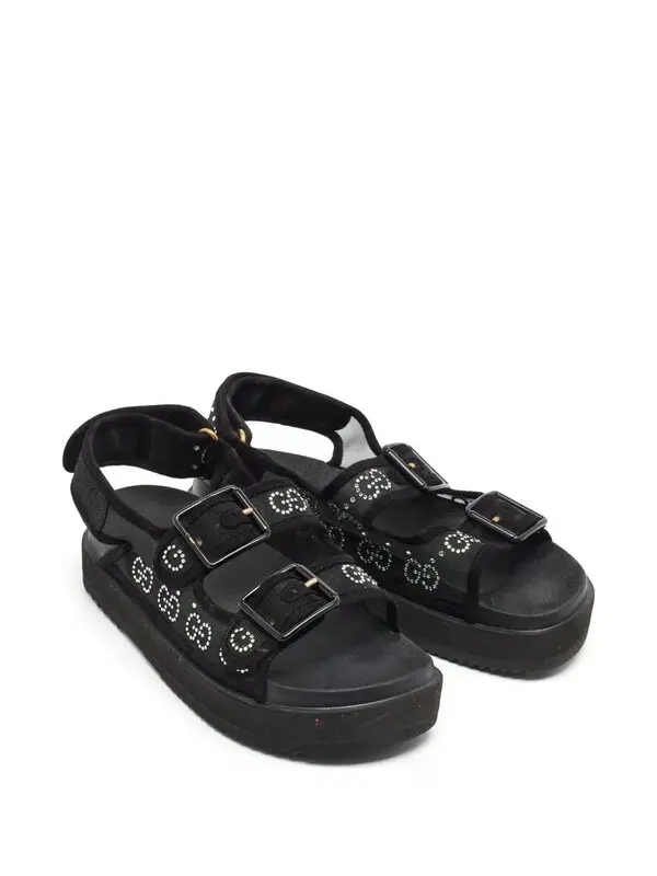Gucci Crystal Embellished Platform Sandals