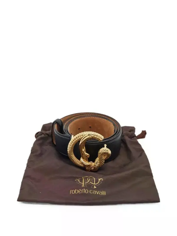 Roberto Cavalli Snake-buckle Belt