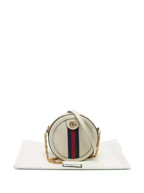 Gucci Ophidia Round Leather Shoulder Bag