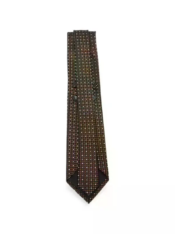 TOM FORD Geometric-pattern Silk Tie