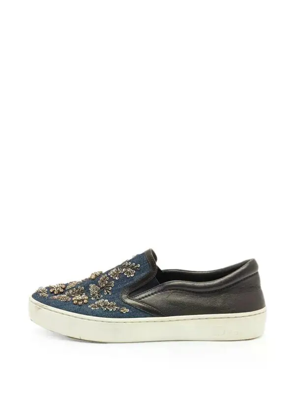 Dior Happy Crystal Embellished Slip-on Sneakers