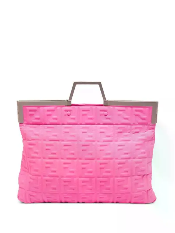 Fendi Catwalk Tote Bag With Ff Motif - Pink