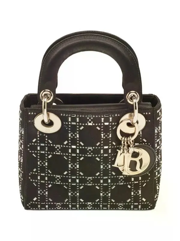 Dior Mini Lady Tote Bag - Black