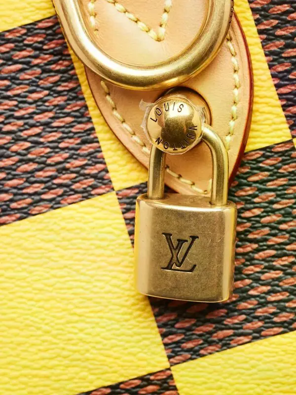 LOUIS VUITTON Speedy Bandoulière Damier Pop Tote Bag - Yellow