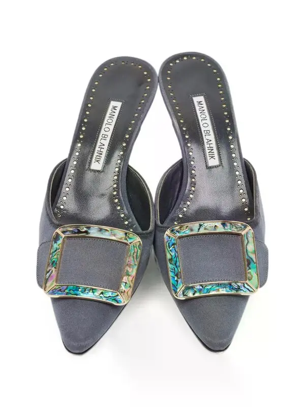 Manolo Blahnik Maysale Pointed-toe Mules