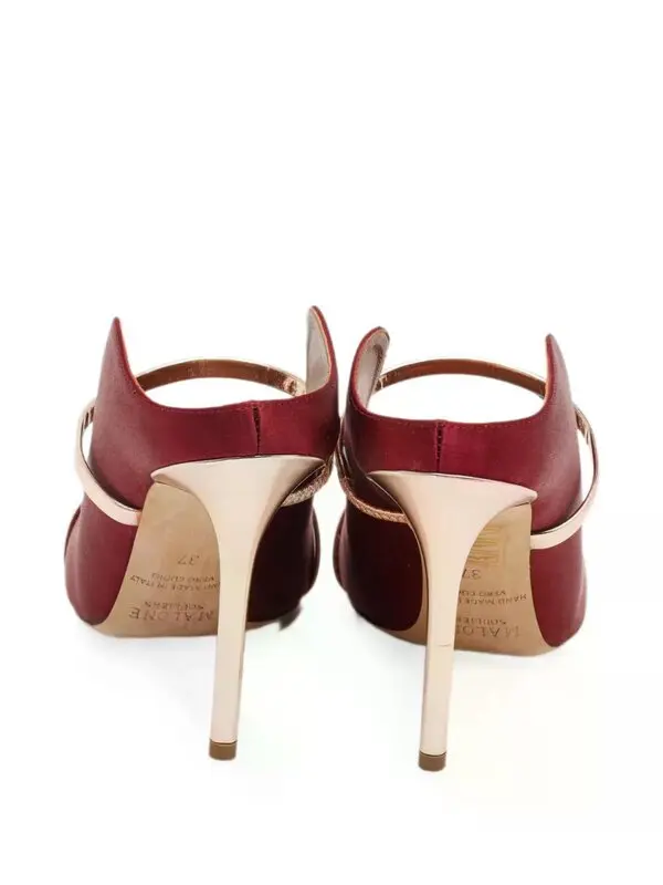 MALONE SOULIERS Maureen Pointed Toe Stiletto Mules - Red