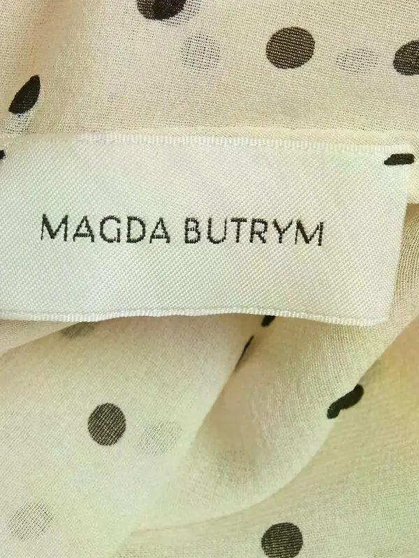 Magda Butrym Polka-dot-print Ruched Mini Dress