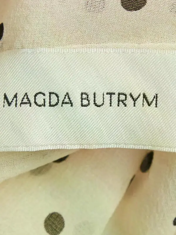 Magda Butrym Polka-dot-print Ruched Mini Dress