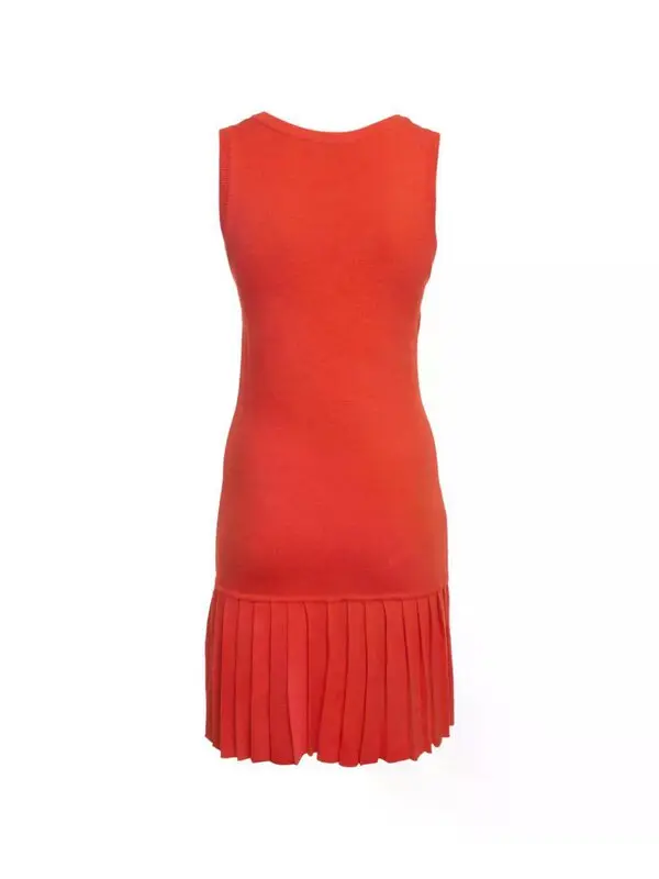 Moschino Sleeveless Pleated Skirt Mini Dress