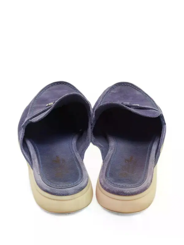 Loro Piana Charms Walk Suede Mules