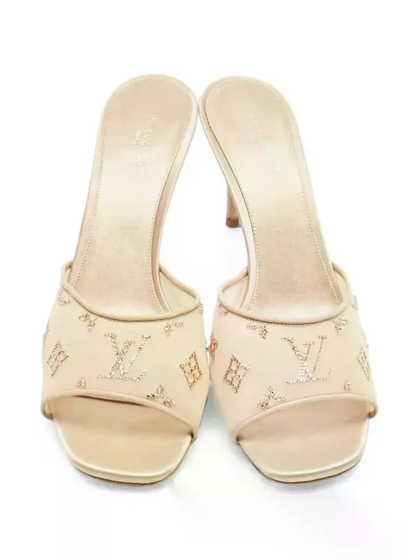 LOUIS VUITTON Revival Crystal-embellished Heeled Sandals