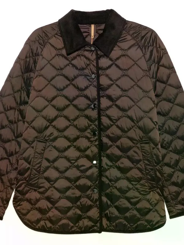 Marina Rinaldi Mrssasia Quilted Corduroy-collar Jacket