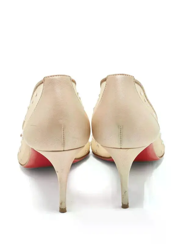 CHRISTIAN LOUBOUTIN Follies Strass Crystal Embellished Pumps - Neutrals