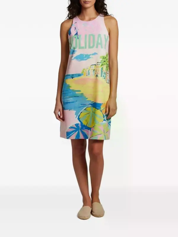 Moschino Landscape-print Mini Dress