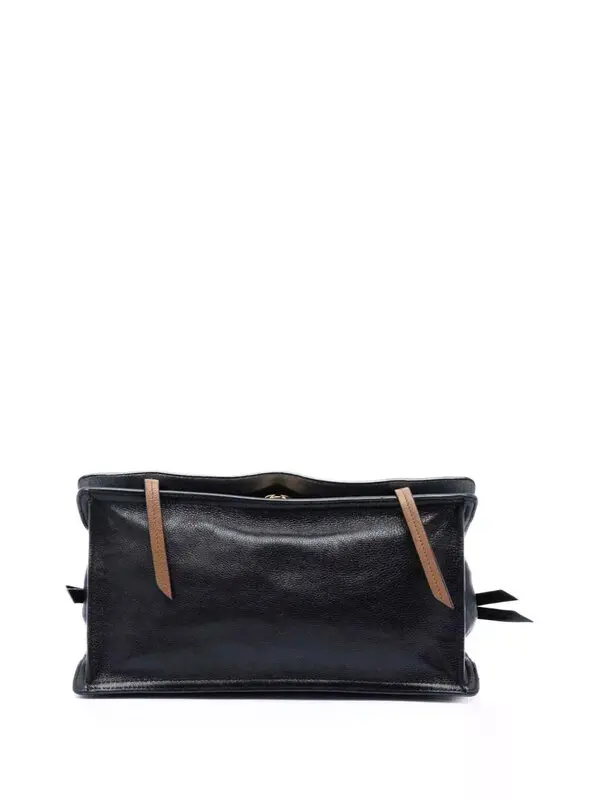 Prada Multicolore Glace Calf And Suede Patchwork Satchel