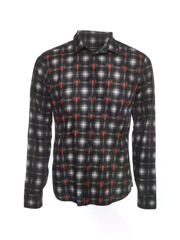 Givenchy Check-print Long-sleeve Shirt