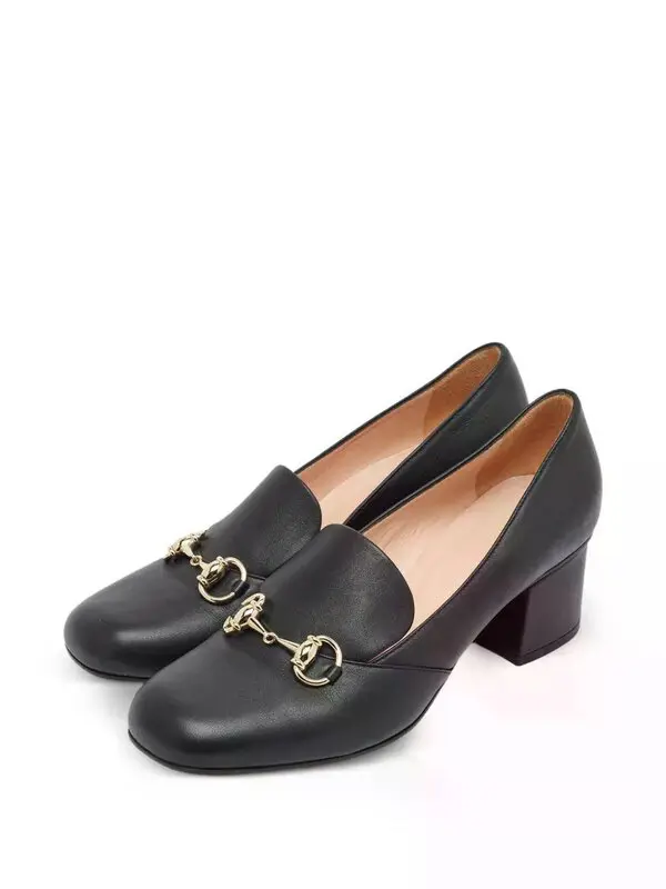 Gucci Horsebit Block Heel Pumps