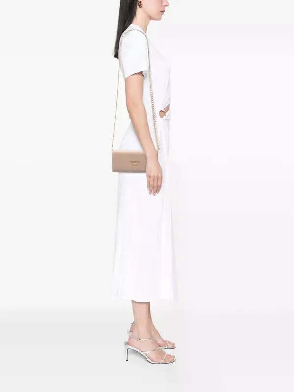 Prada 2010-2026 Saffiano Wallet On Chain Crossbody Bag