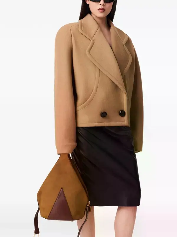 Stella McCartney Double-breasted Cropped Coat