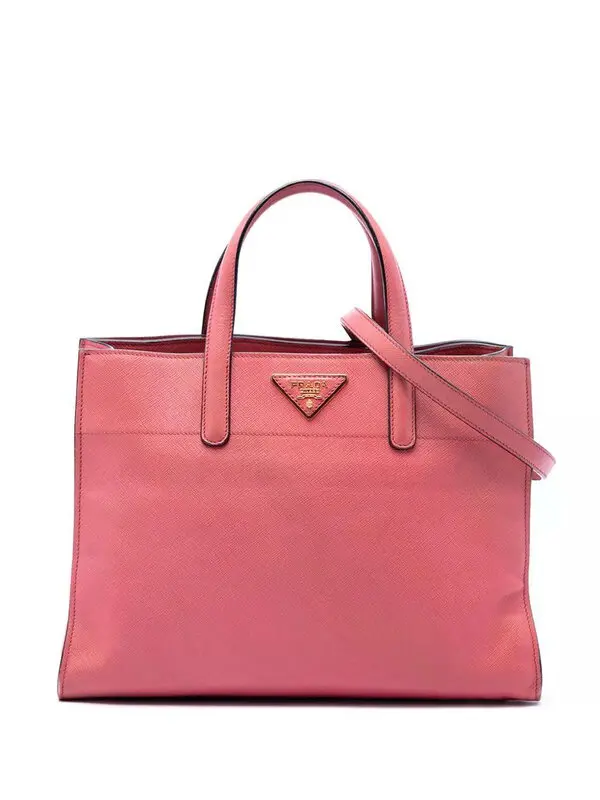 Prada Saffiano Leather Tote - Pink