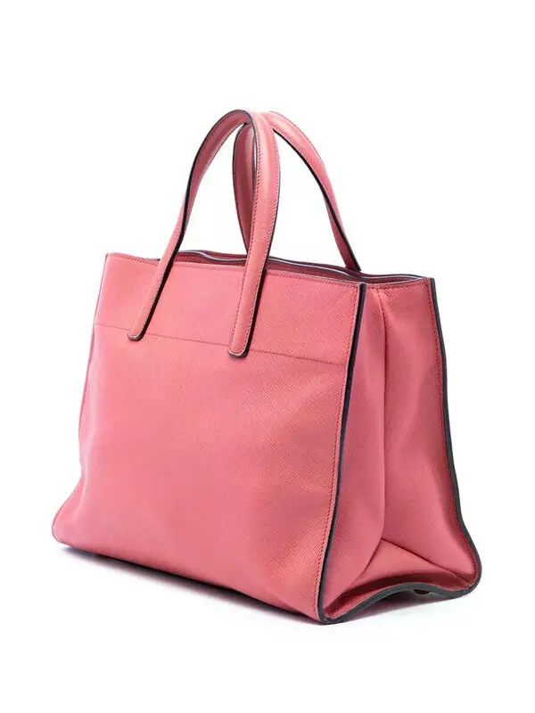 Prada Saffiano Leather Tote - Pink