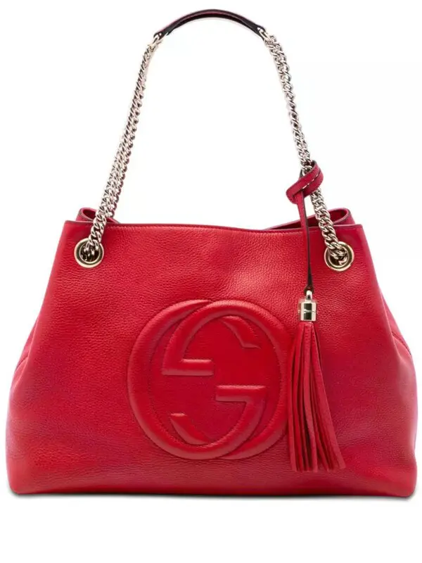 Gucci 2016-2026 Medium Calfskin Soho Chain Tote Bag