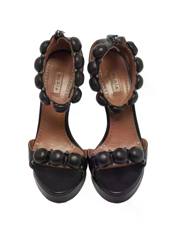 Alaïa Studded Platform Sandals