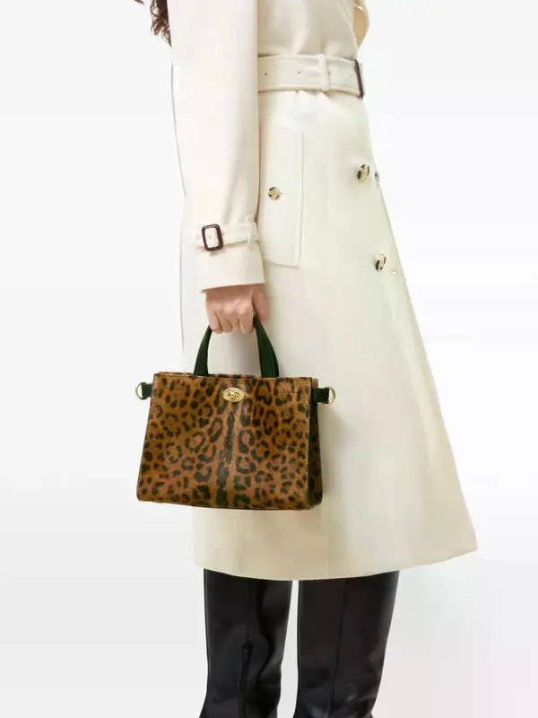 Burberry Mini Leopard-print Cotswolds Tote Bag