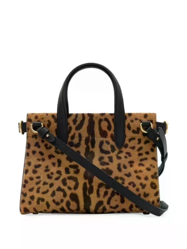 Burberry Mini Leopard-print Cotswolds Tote Bag