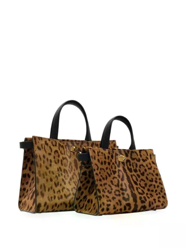 Burberry Mini Leopard-print Cotswolds Tote Bag