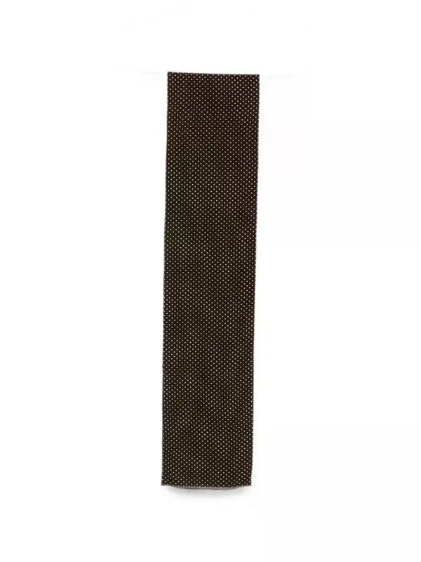 CENERE GB Polka-dot Fringed Scarf