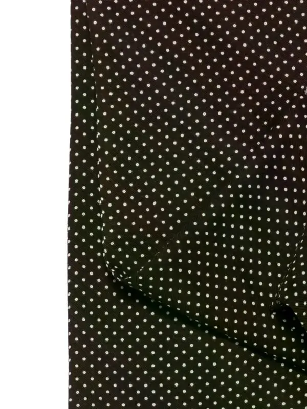 CENERE GB Polka-dot Fringed Scarf