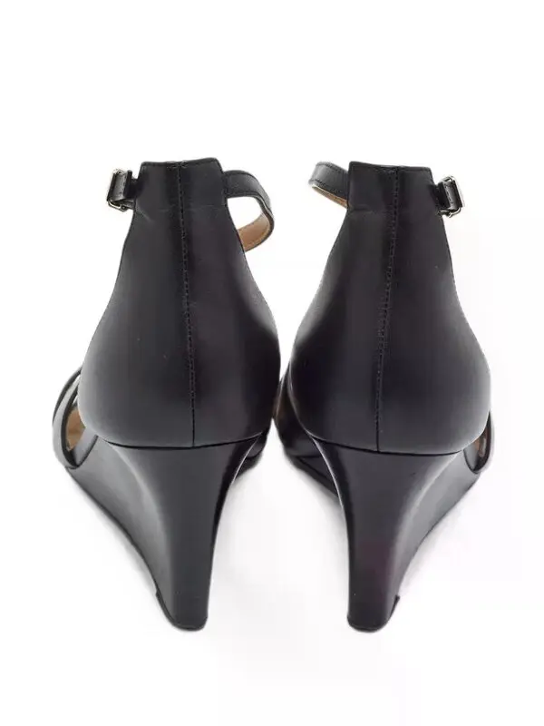 Hermès Legend H Cut-out Wedge Sandals
