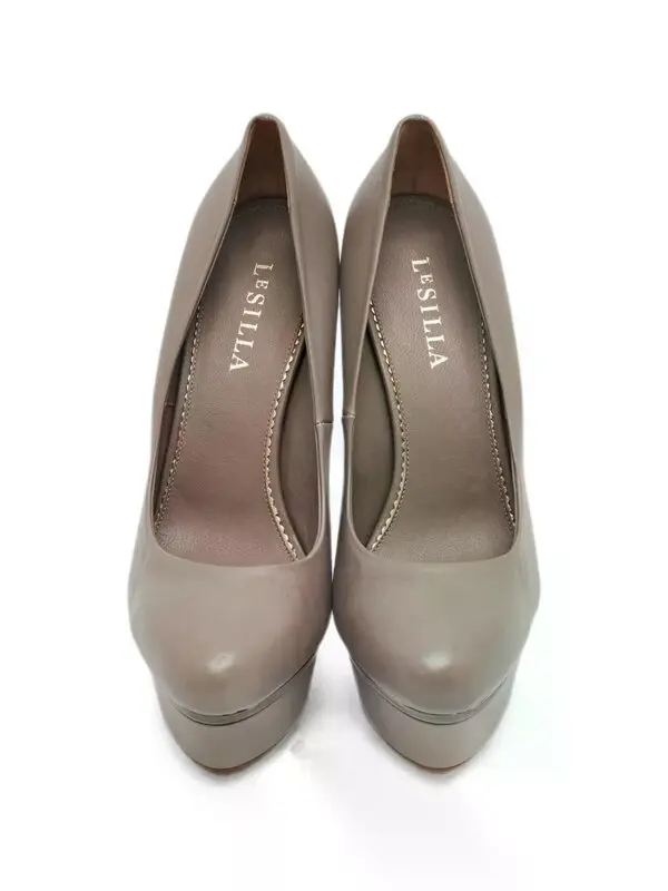 LE SILLA Leather Platform Stiletto Pumps