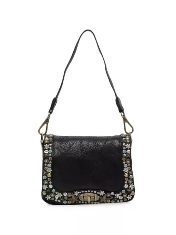 CAMPOMAGGI Perla Studded Leather Shoulder Bag