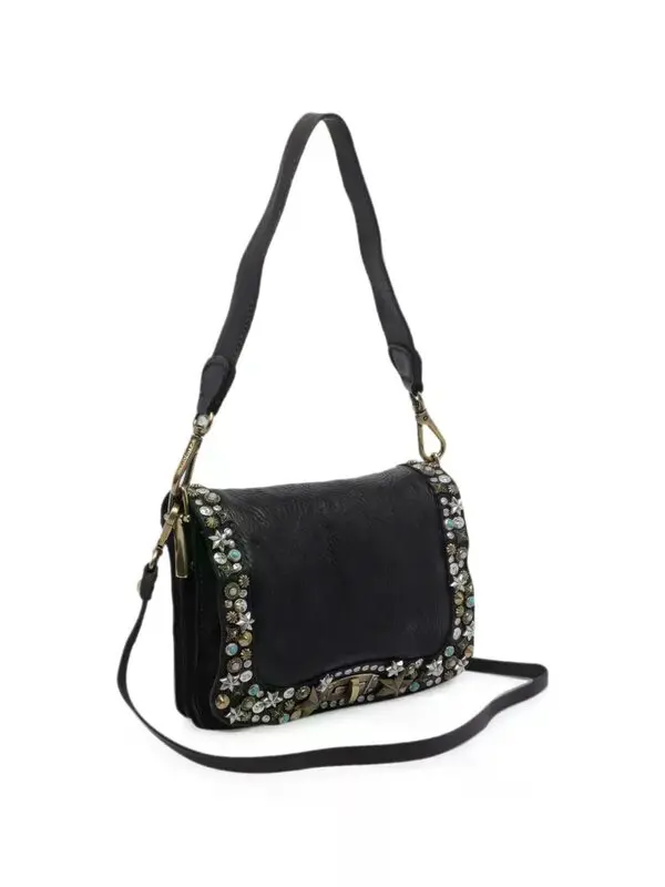 CAMPOMAGGI Perla Studded Leather Shoulder Bag