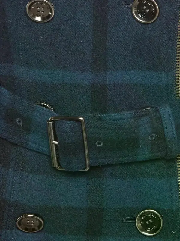 Burberry Plaid Belted Jacket